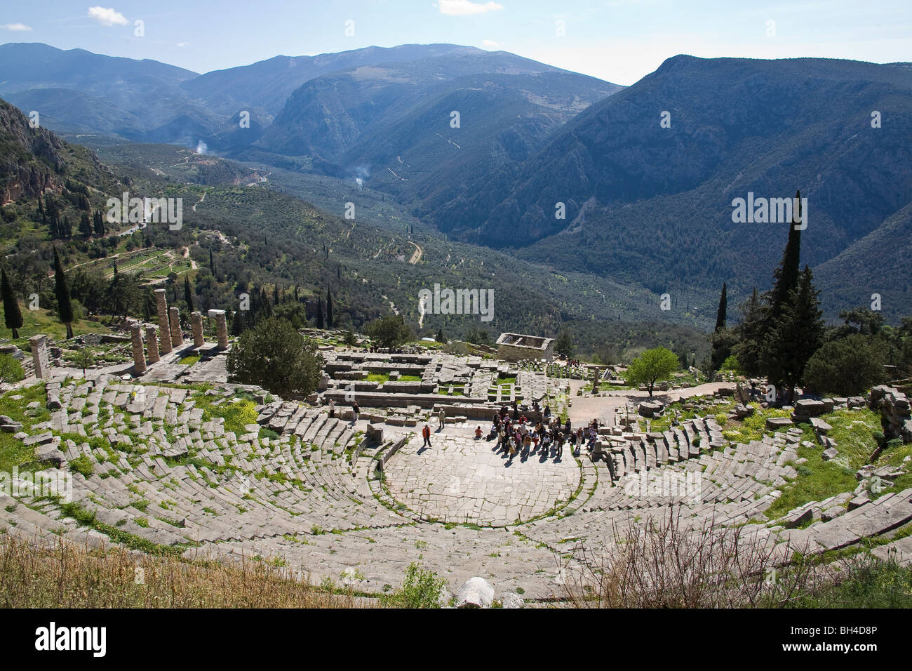 Sanctuary of Apollo in Delphi Stock Photo - Alamy