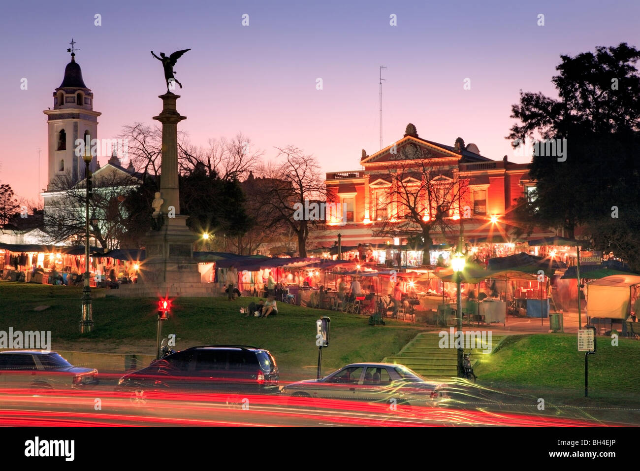 Recoleta Art Fair at Sunday, around "Plaza Francia" square. Recoleta ...
