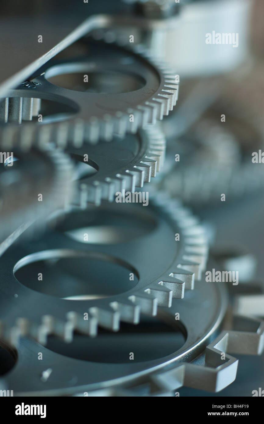Close up of clock gears Stock Photo - Alamy