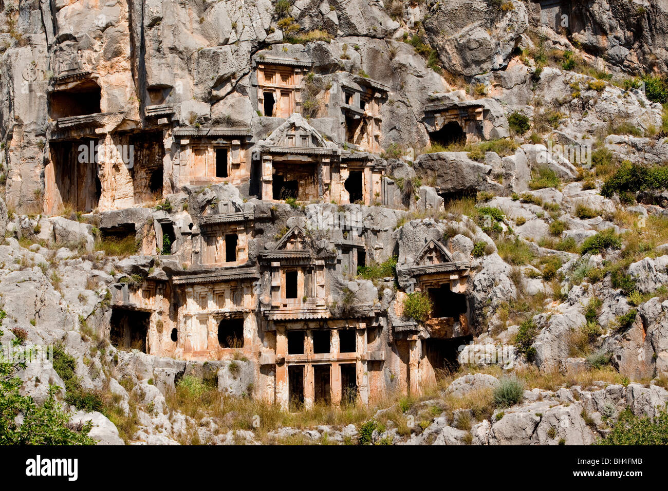 Rock carved tombs turkey hi-res stock photography and images - Alamy