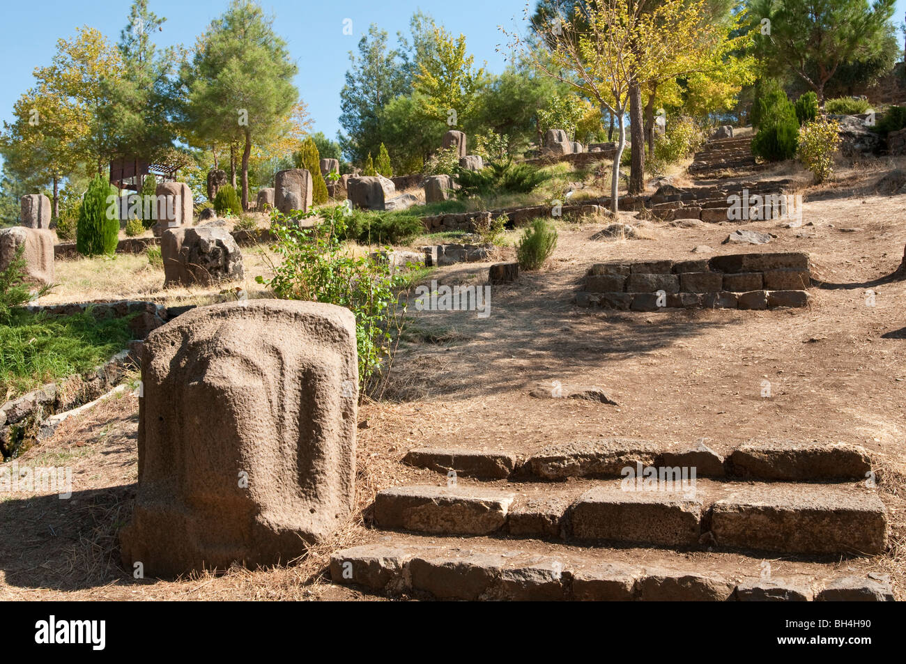 A type III seated protome gate lion at the Yesemek quarry and sculpture ...