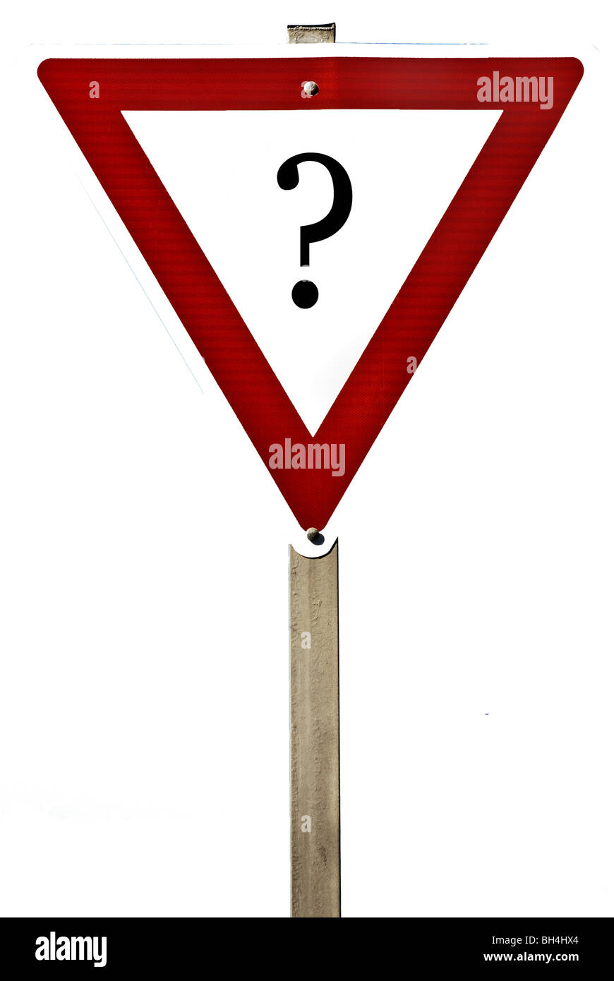 Question mark traffic sign hi-res stock photography and images - Alamy