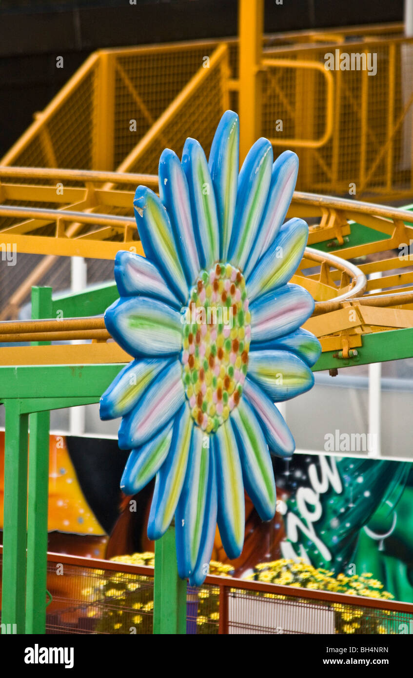 Flower decoration in amusement park Stock Photo - Alamy