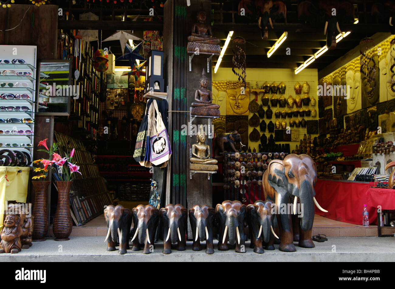 Souvenir Shops, Fisherman's Village, Bo Phut, Ko Samui, Thailand Stock ...