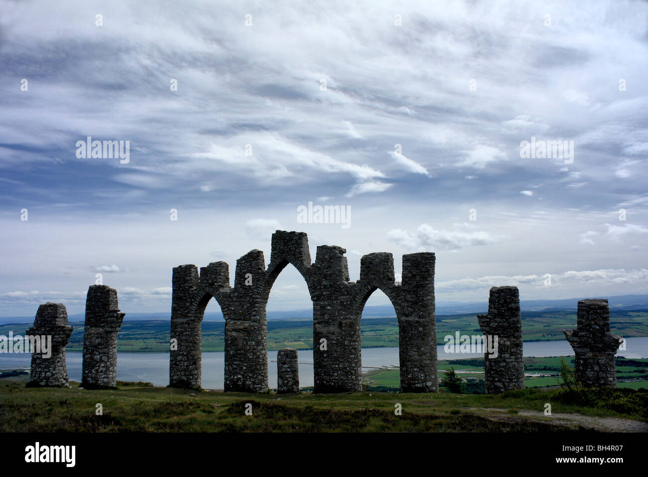 Fyrish Monument, built by Sir Hector Munro in 1783, above Alness and ...