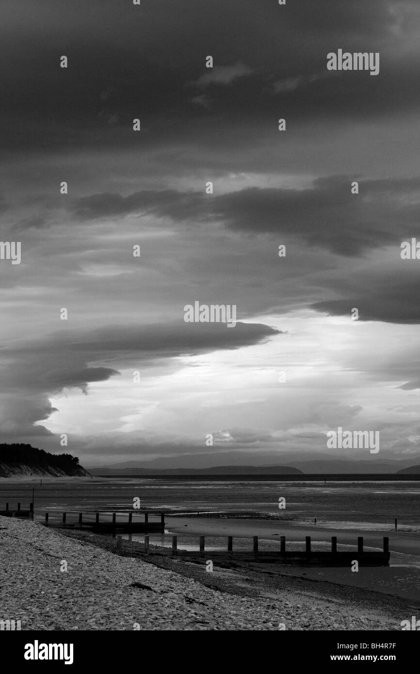 Shingle beach in storm Black and White Stock Photos & Images - Alamy