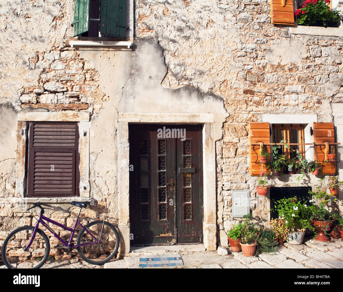Old stone house in Bale Istria Croatia Stock Photo - Alamy