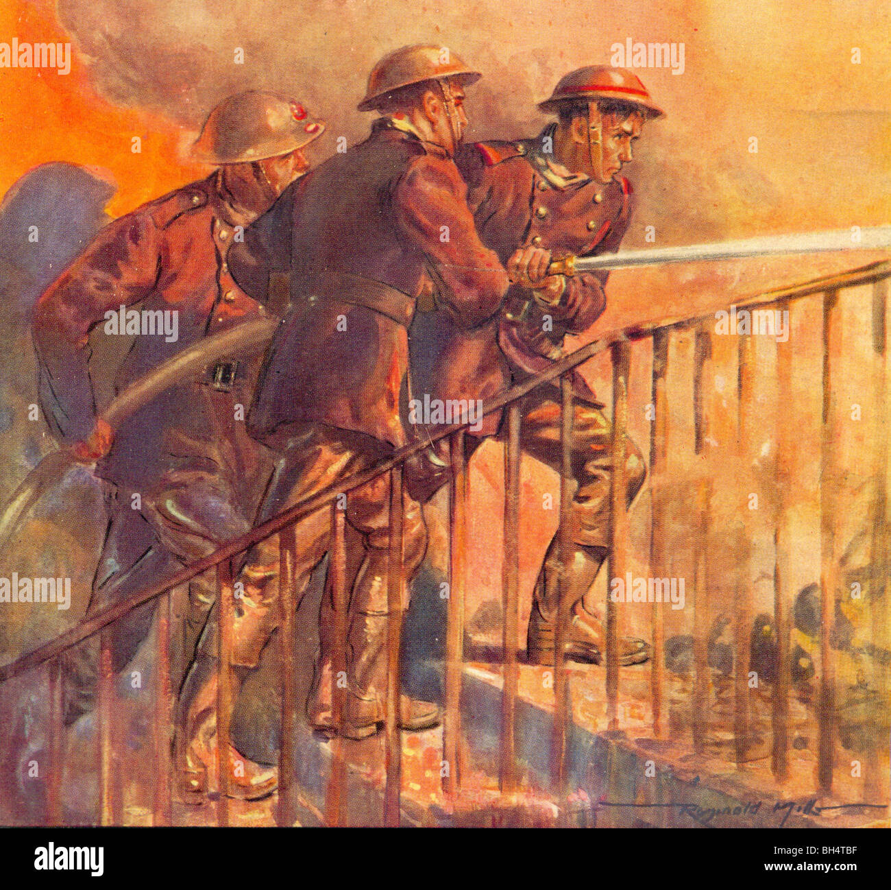 Ww2 fire fighting hi-res stock photography and images - Alamy