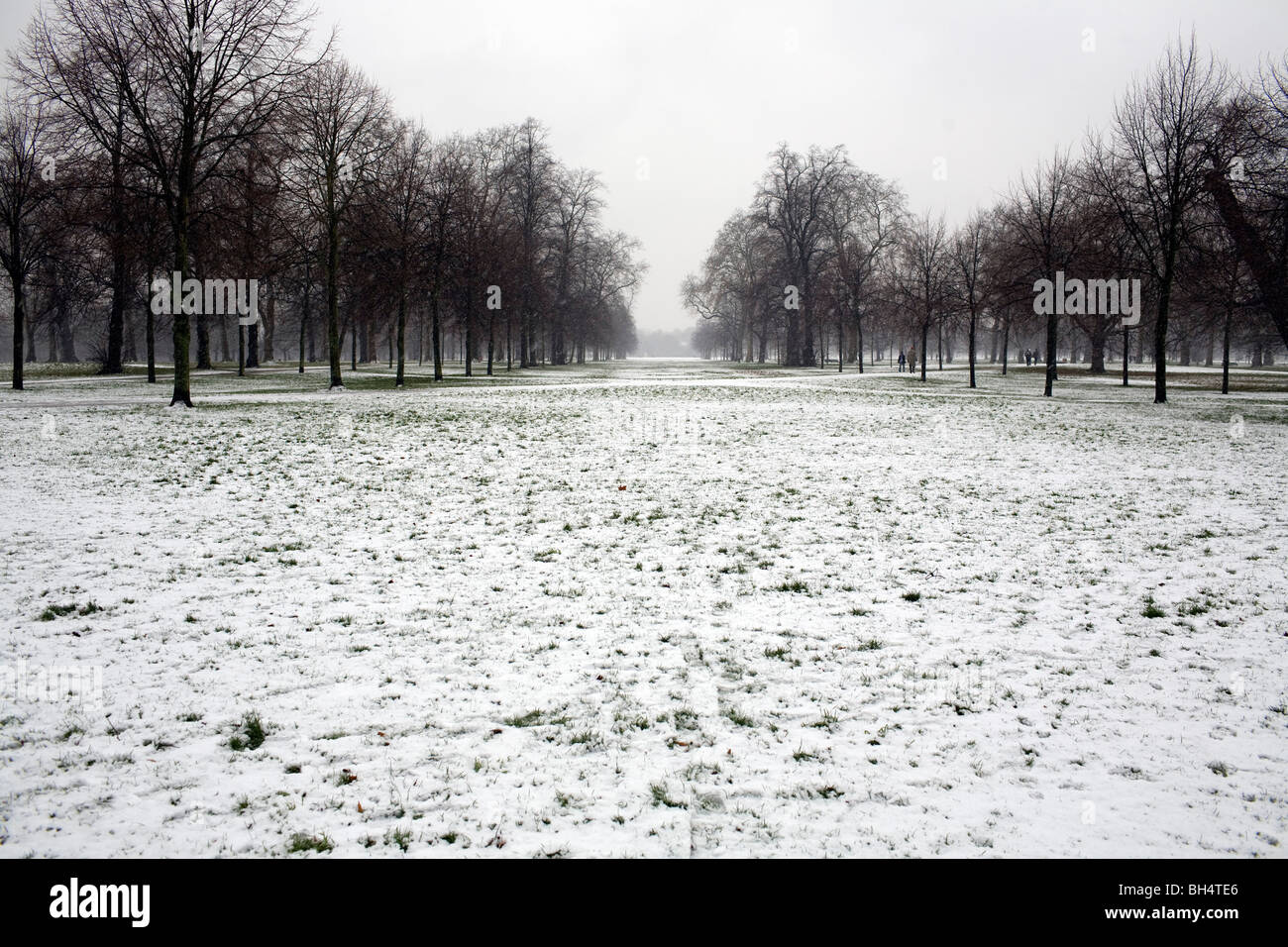 Hyde Park Snow Scene, London, England, UK Stock Photo - Alamy