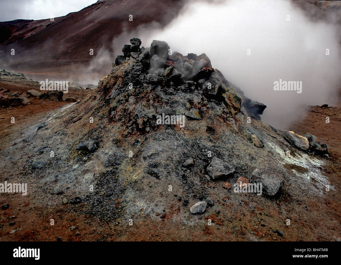 Volcanic activity at Viti Stock Photo - Alamy