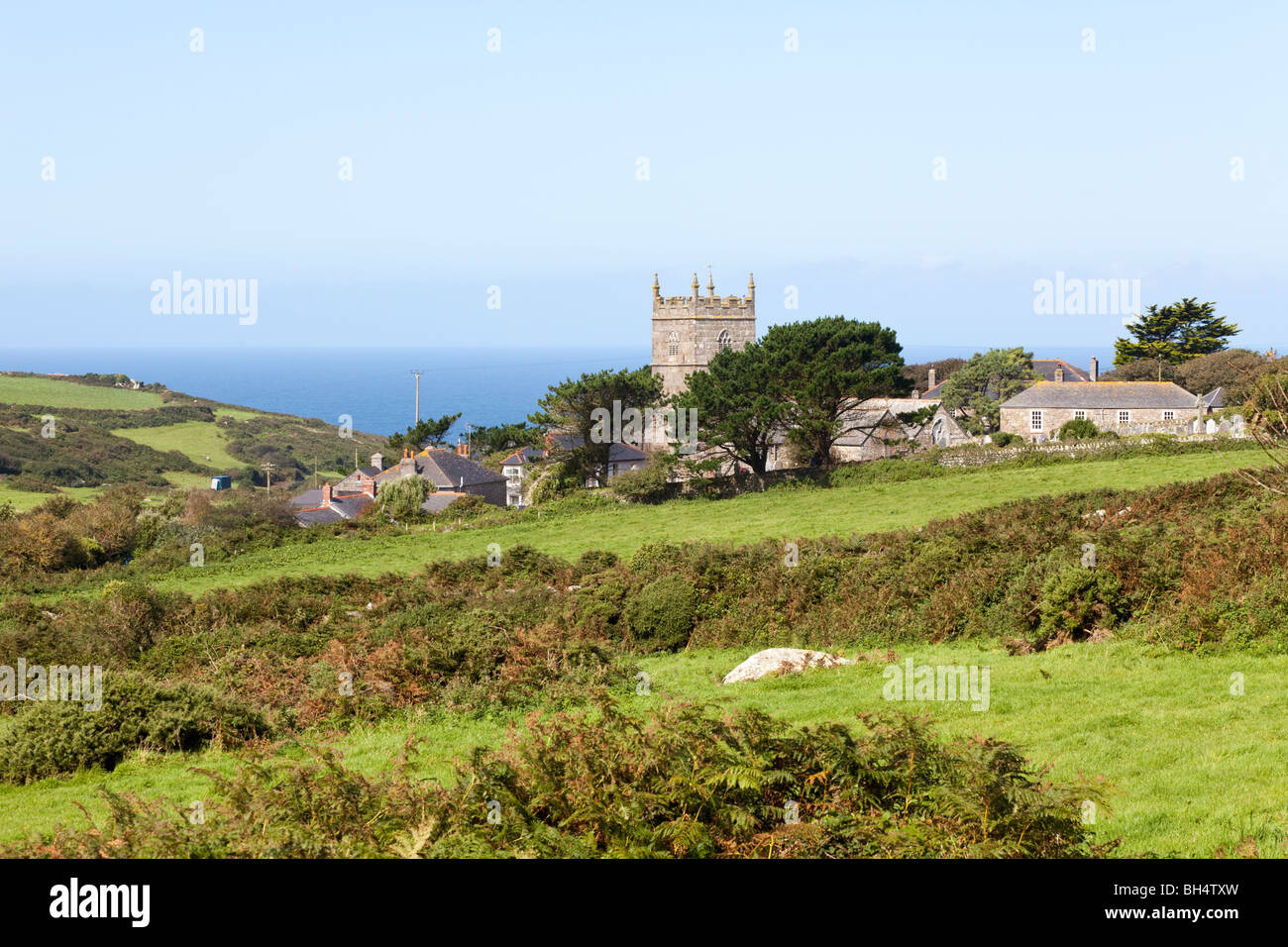 The village of Zennor, Cornwall Stock Photo - Alamy