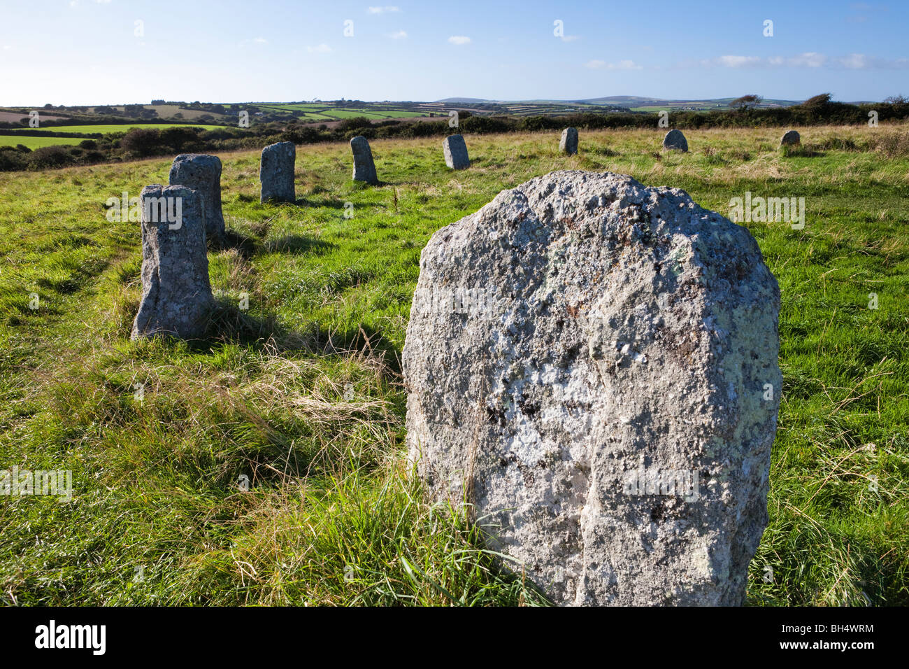 Stone circles cornwall hi-res stock photography and images - Alamy