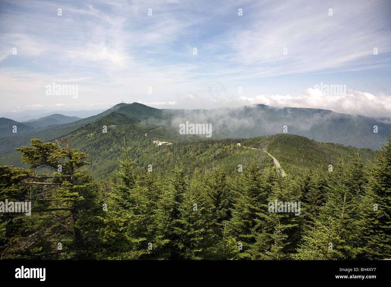 Summit of mount mitchell usa hi-res stock photography and images - Alamy
