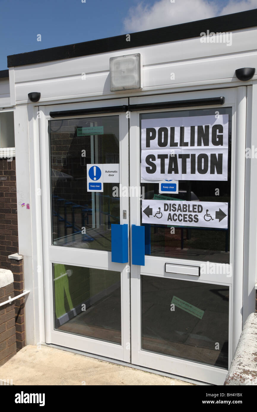 A Polling station, England Stock Photo - Alamy