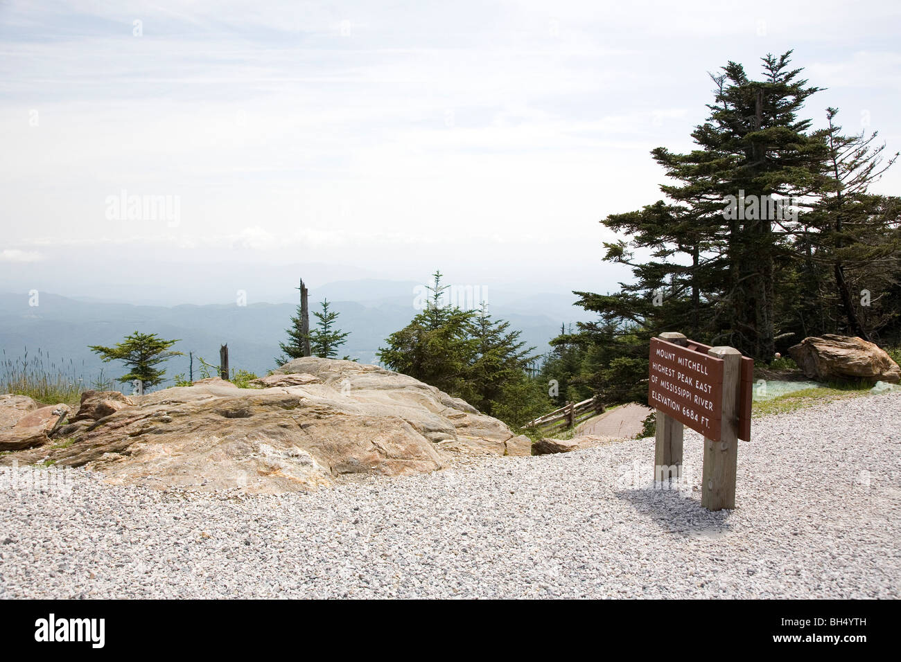 Mount Mitchell Summit North Carolina USA Stock Photo - Alamy
