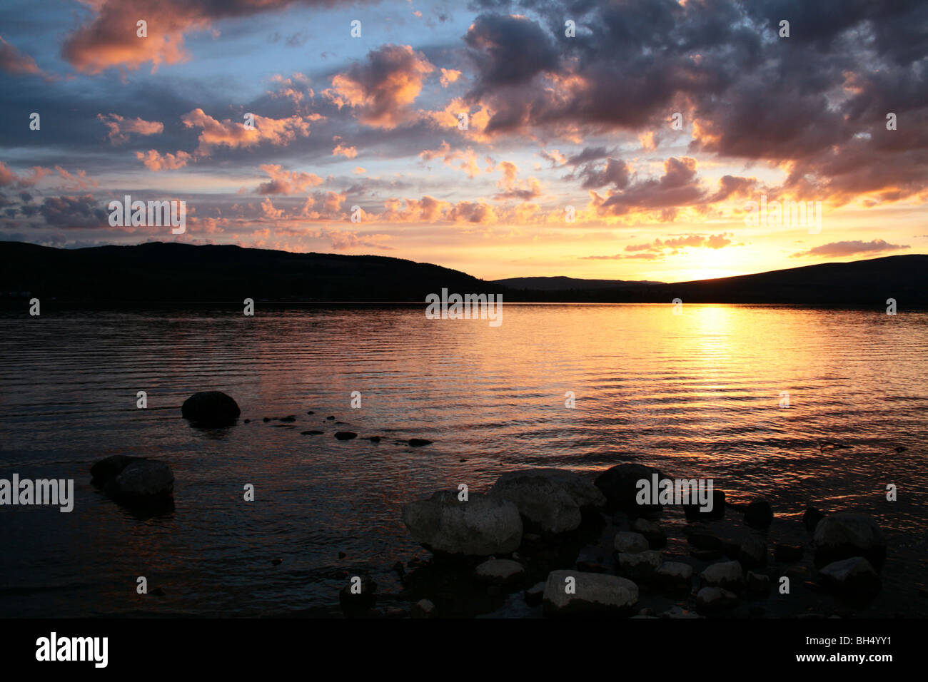 Loch lomond sunset hi-res stock photography and images - Alamy