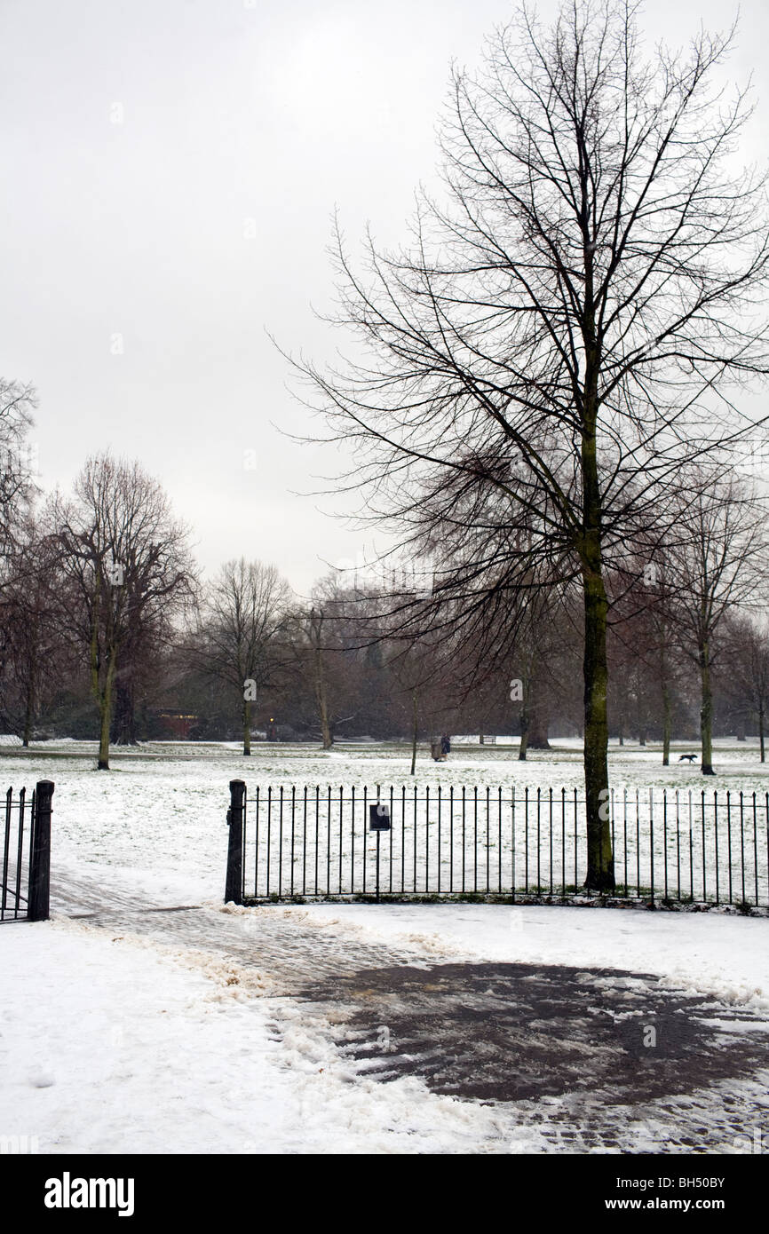Hyde Park Snow Scene, London, England, UK Stock Photo - Alamy