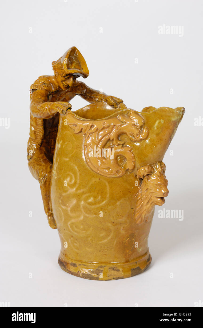 Antique Castle Hedingham jug made by the English potter Edward Bingham ...