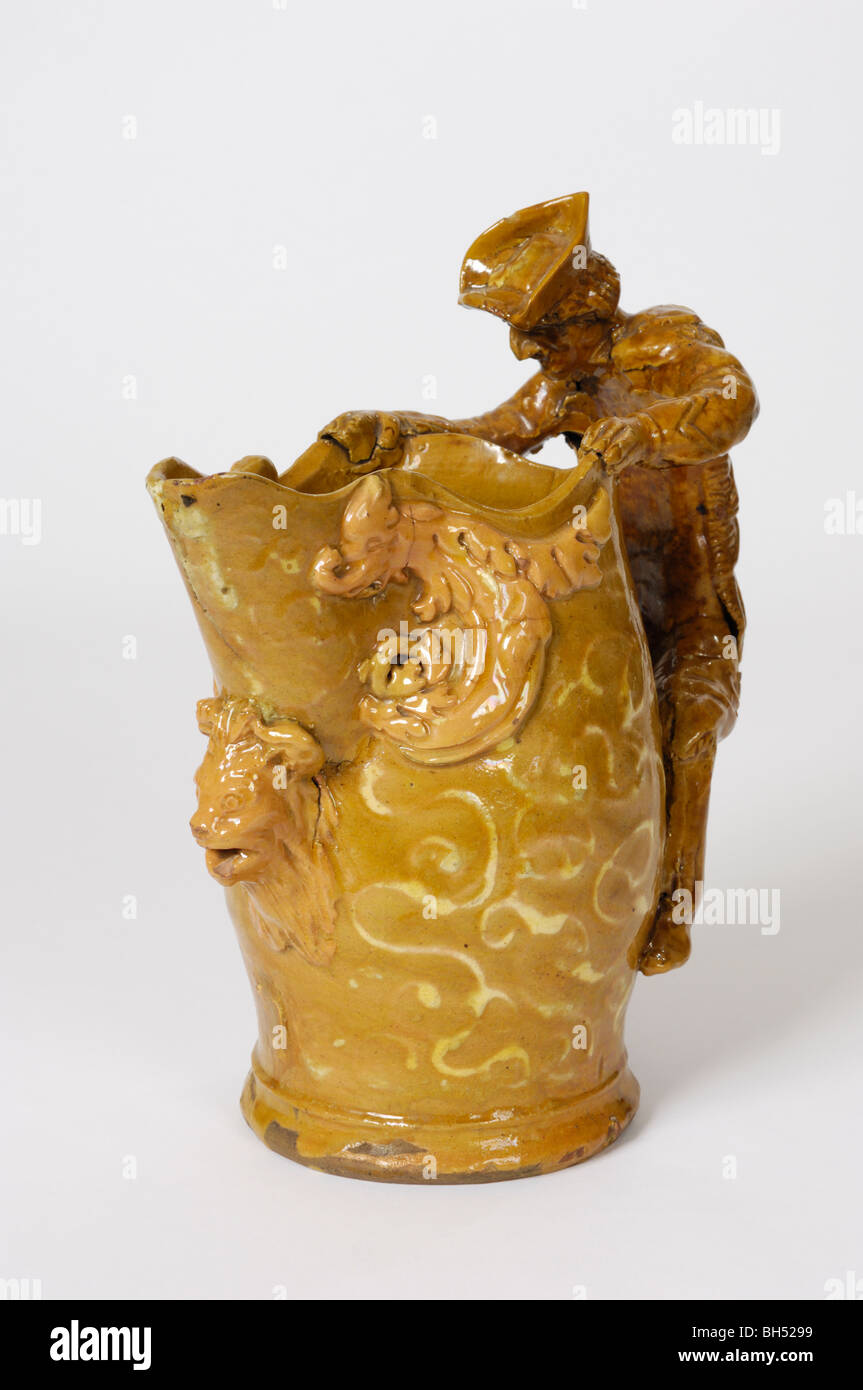 Antique Castle Hedingham jug made by the English potter Edward Bingham ...