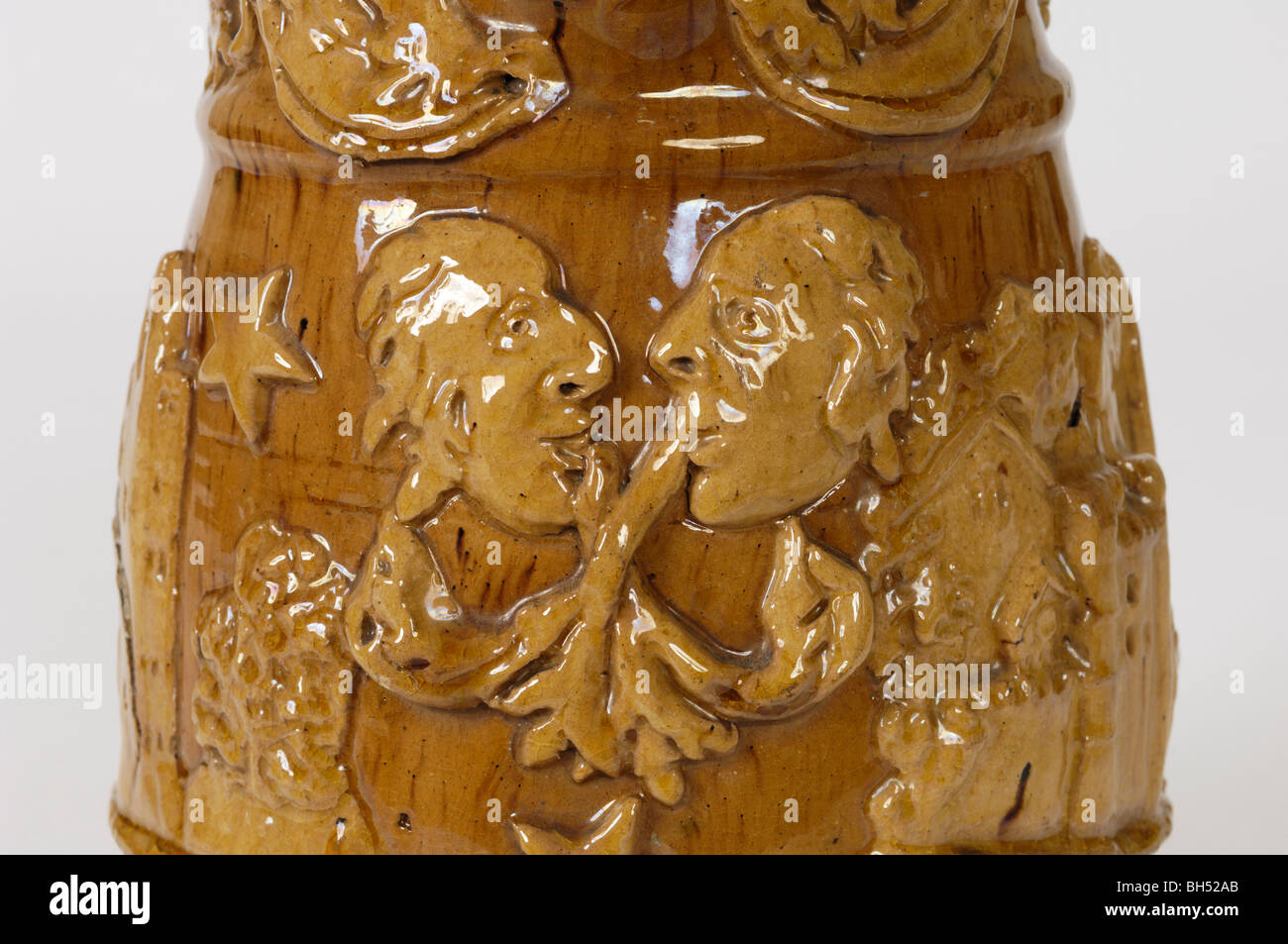 An antique Castle Hedingham jug made by the English potter Edward ...