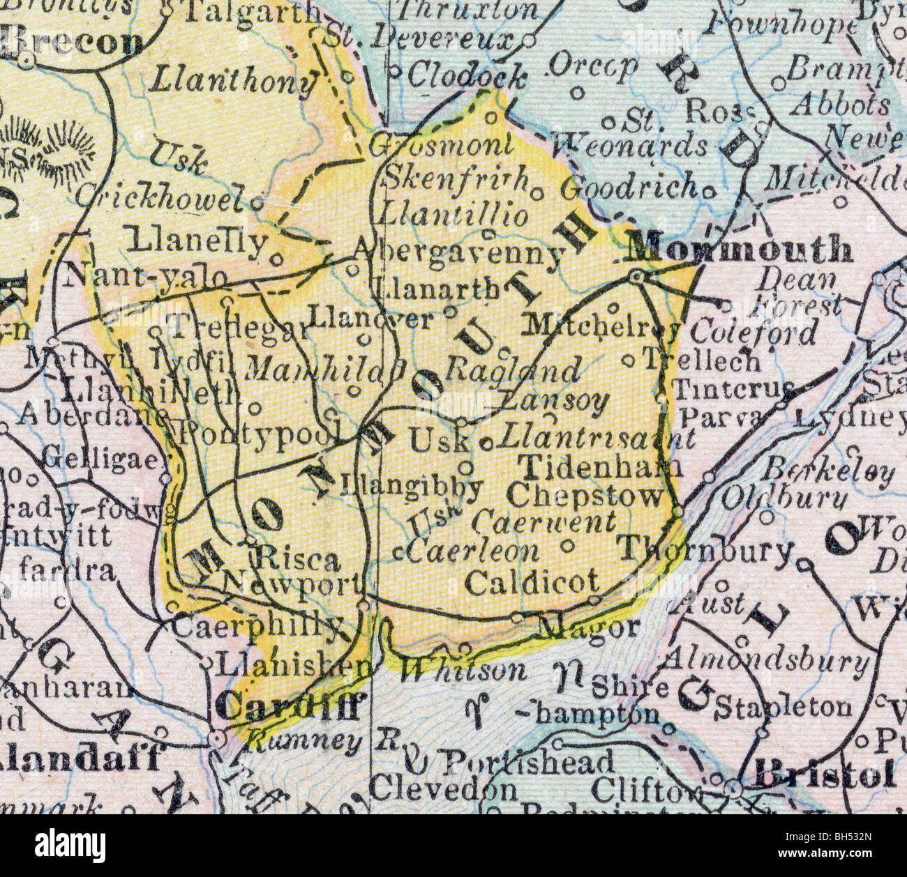 Old Map County From Original High Resolution Stock Photography and ...