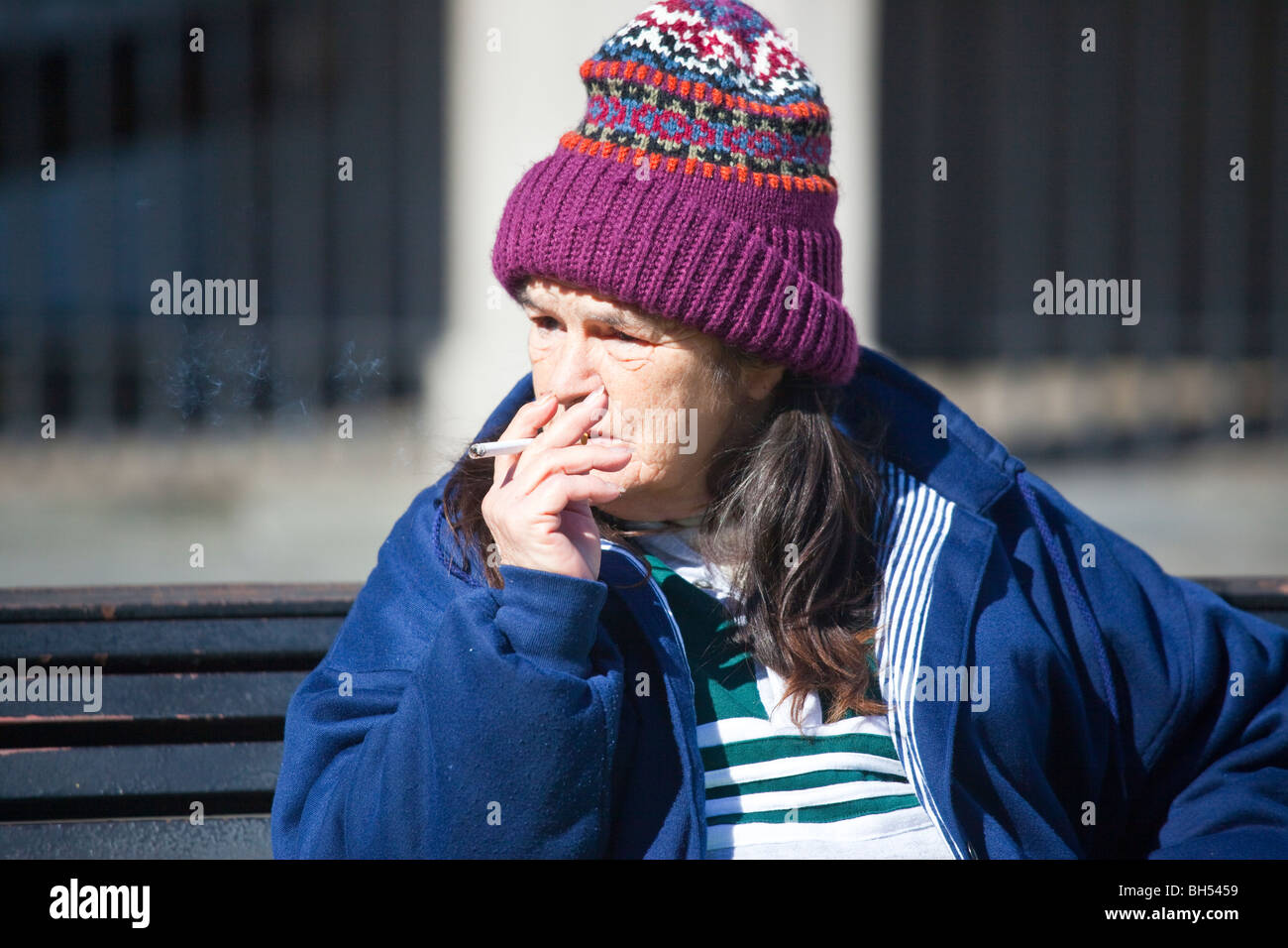 French woman smoking cigarette hi-res stock photography and images - Alamy