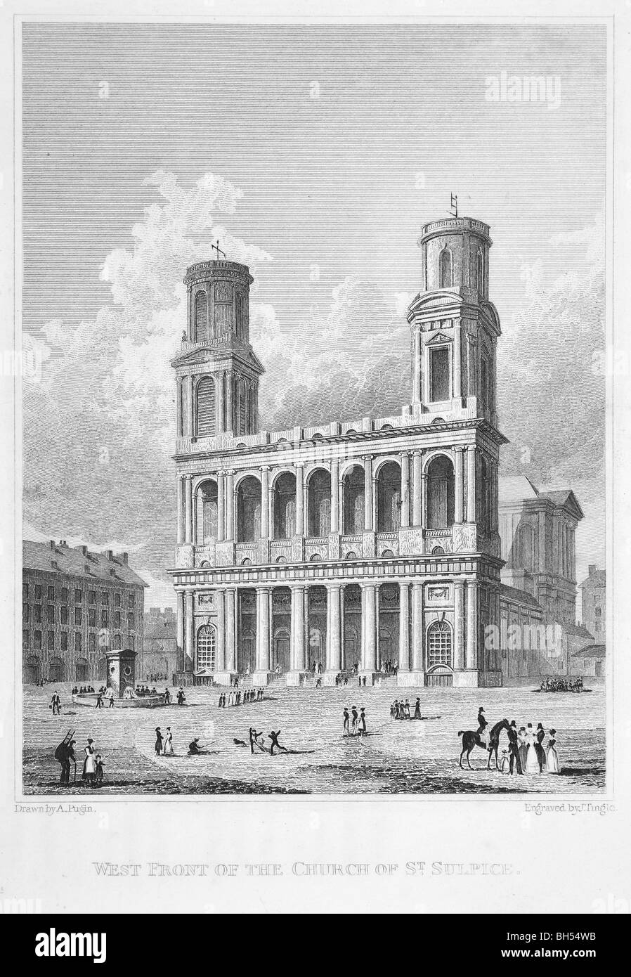 Church of St Sulpice, Paris Stock Photo - Alamy