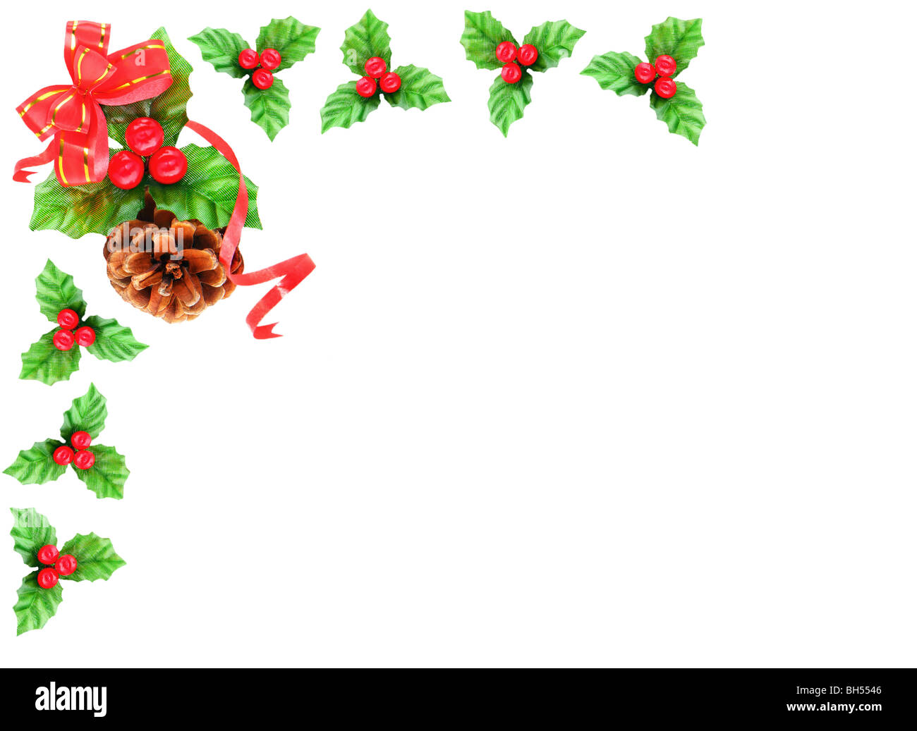 Christmas Holly Border Free Printable