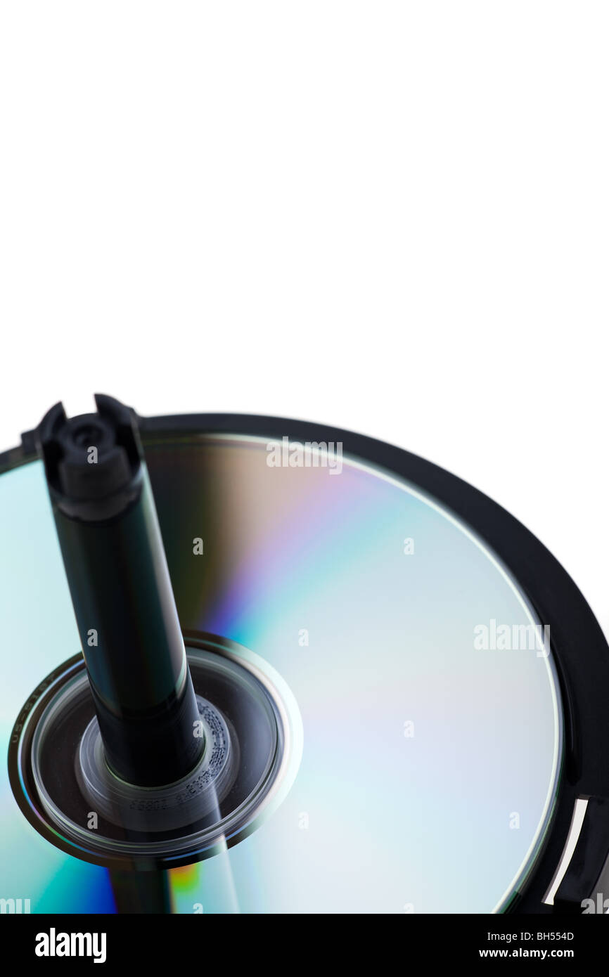 cds on a spindle Stock Photo - Alamy