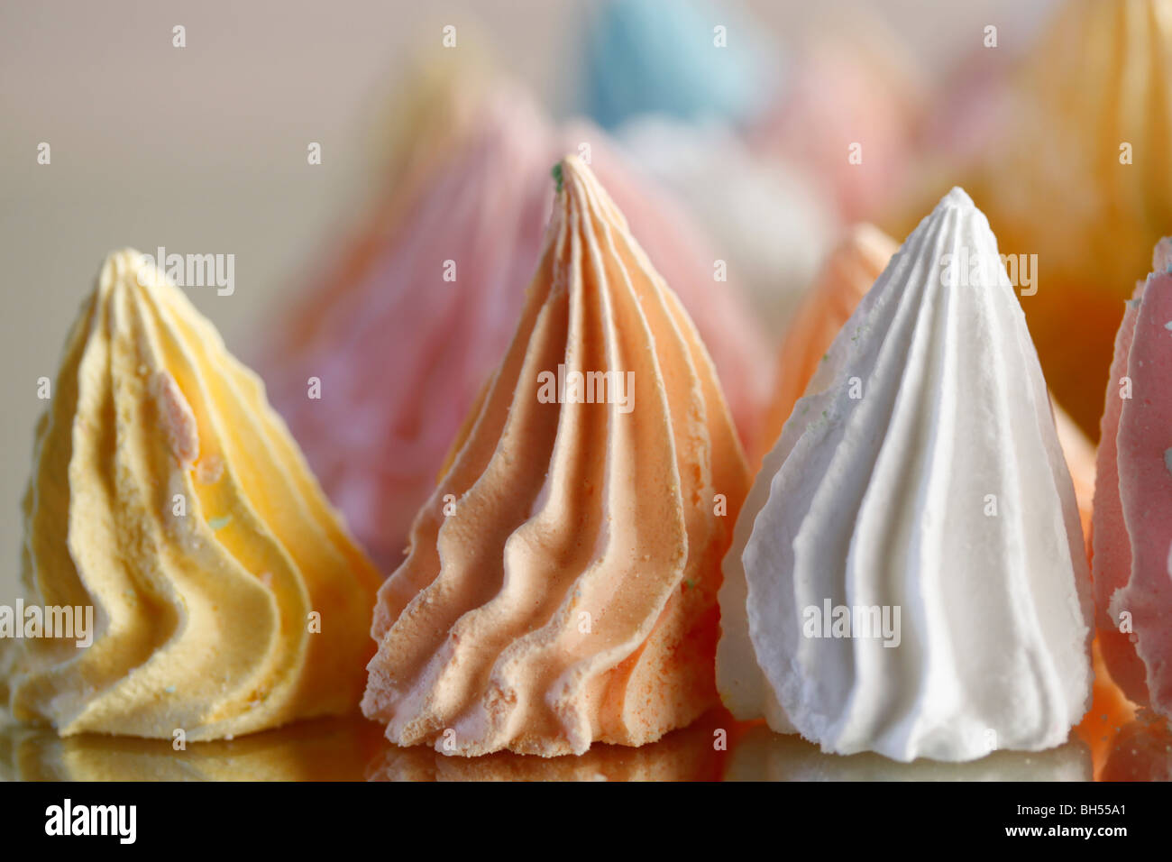 Multi coloured meringues Stock Photo - Alamy