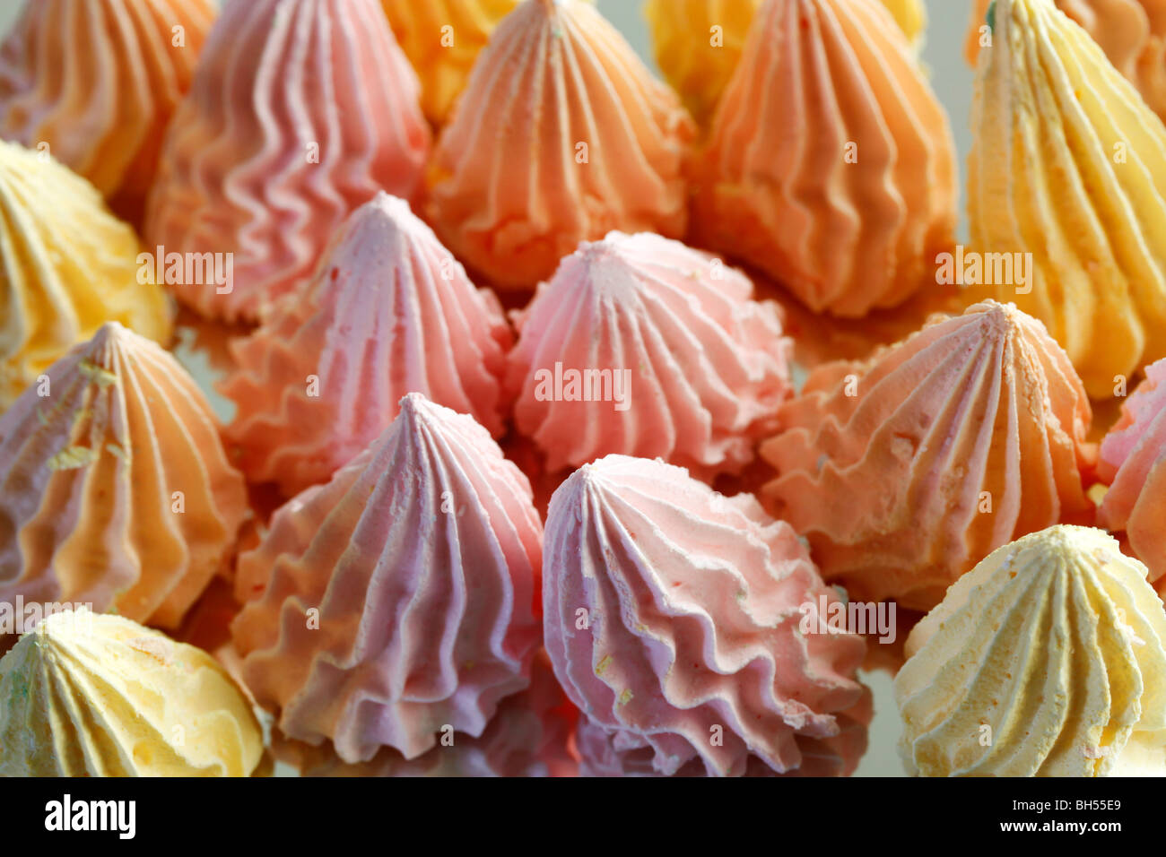Multi coloured meringues Stock Photo - Alamy