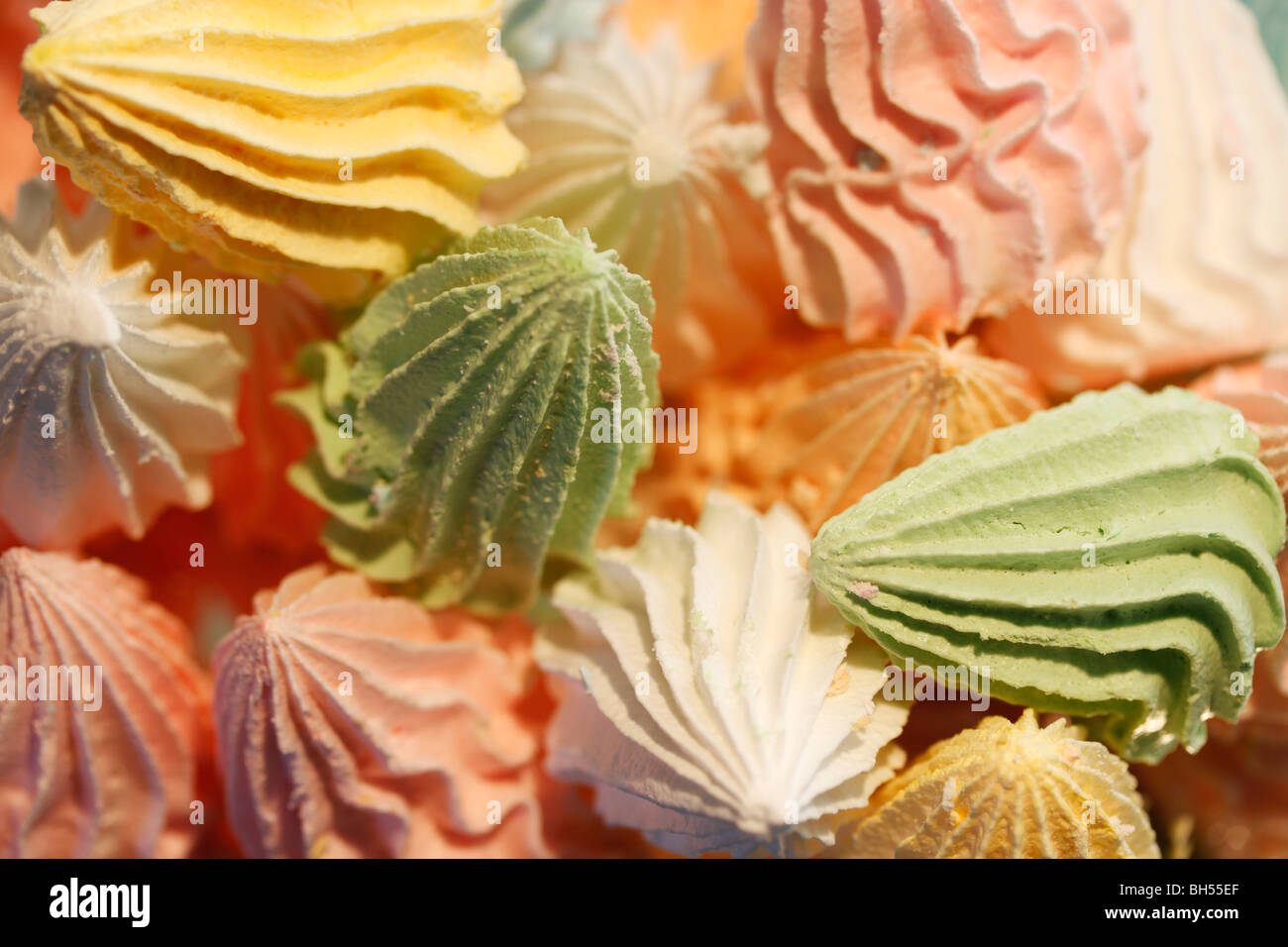 Multi coloured meringues Stock Photo - Alamy