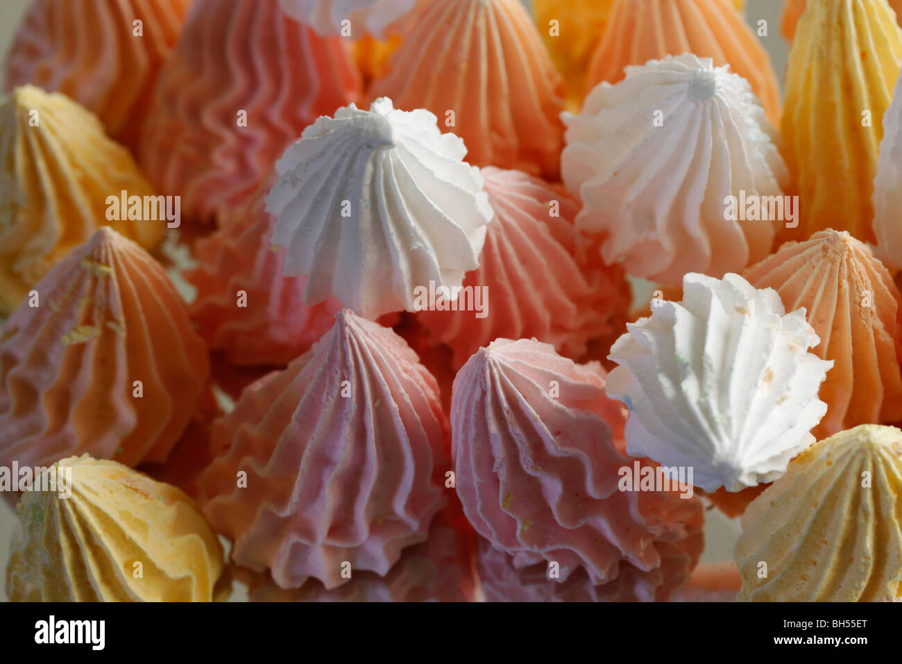 Multi coloured meringues Stock Photo - Alamy