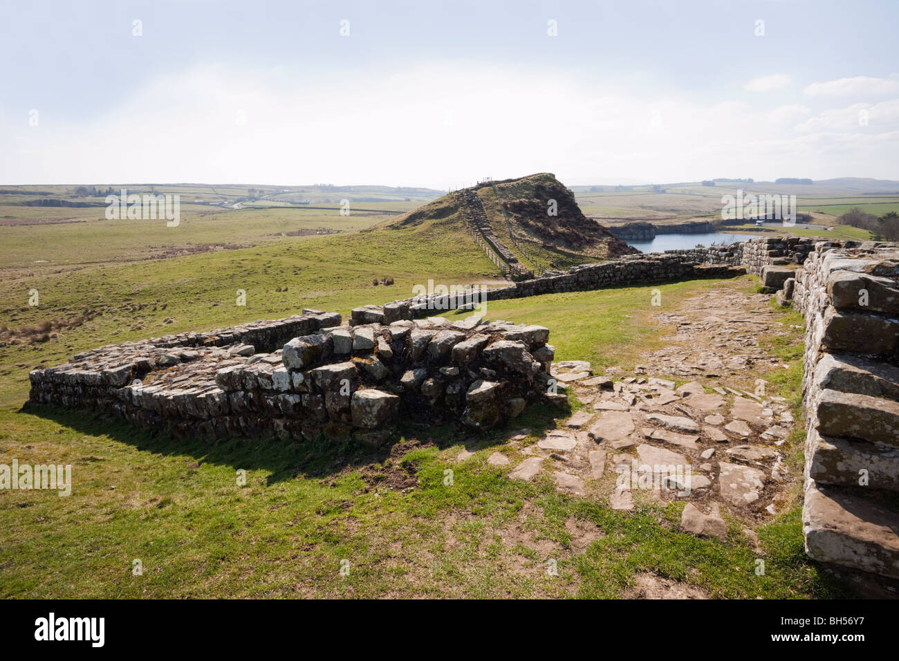 Cawfields Roman Milecastle on Hadrian's Wall in Northumberland National ...