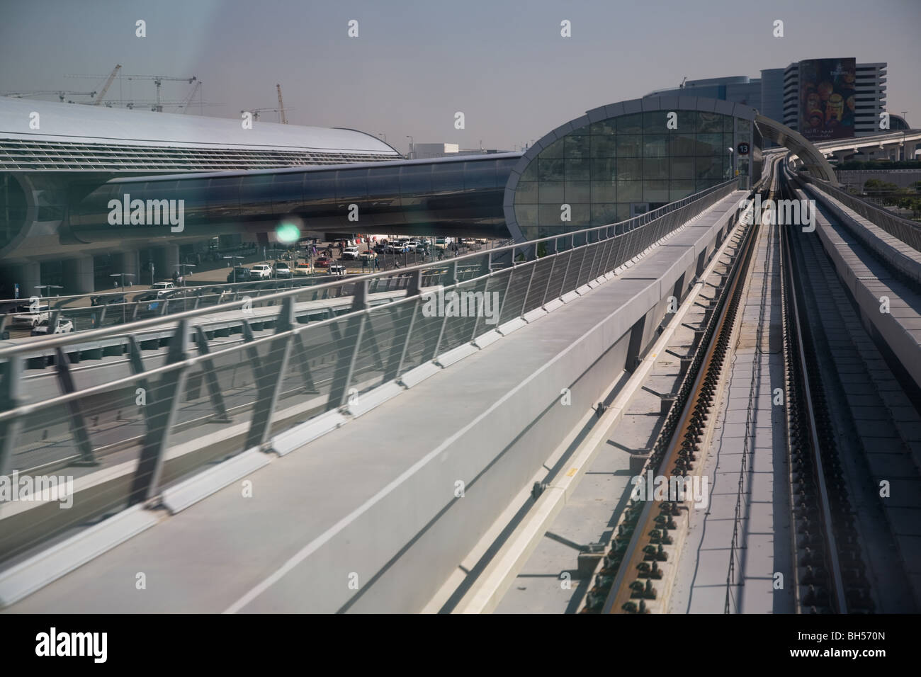 Dubai airport metro station hi-res stock photography and images - Alamy