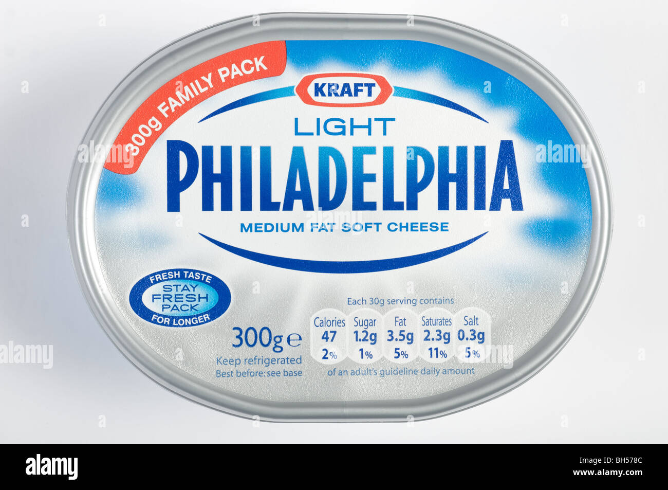 Kraft Philadelphia soft cheese Stock Photo - Alamy
