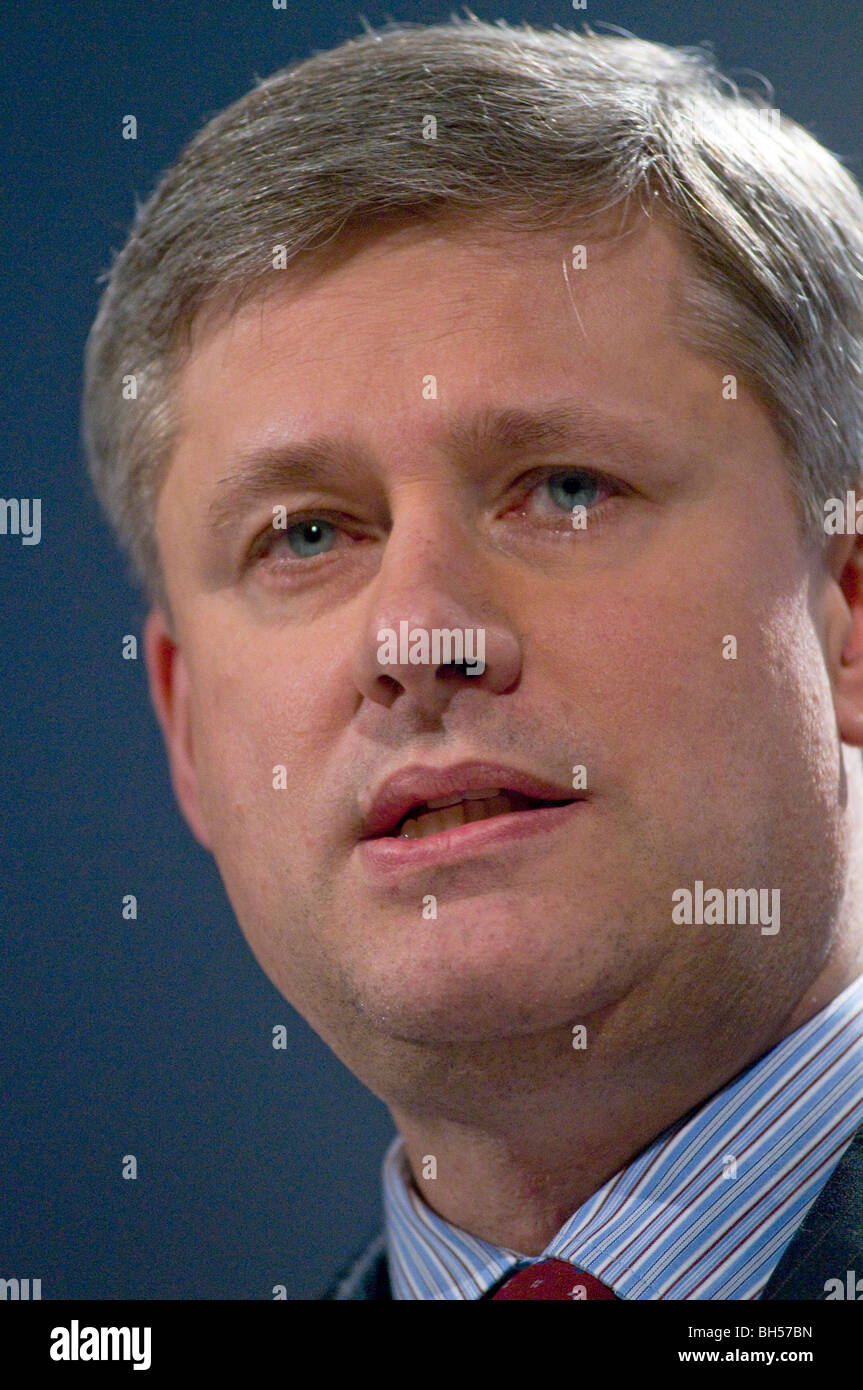 Stephen Harper, Prime Minister of Canada Photo by Julio Etchart Stock ...