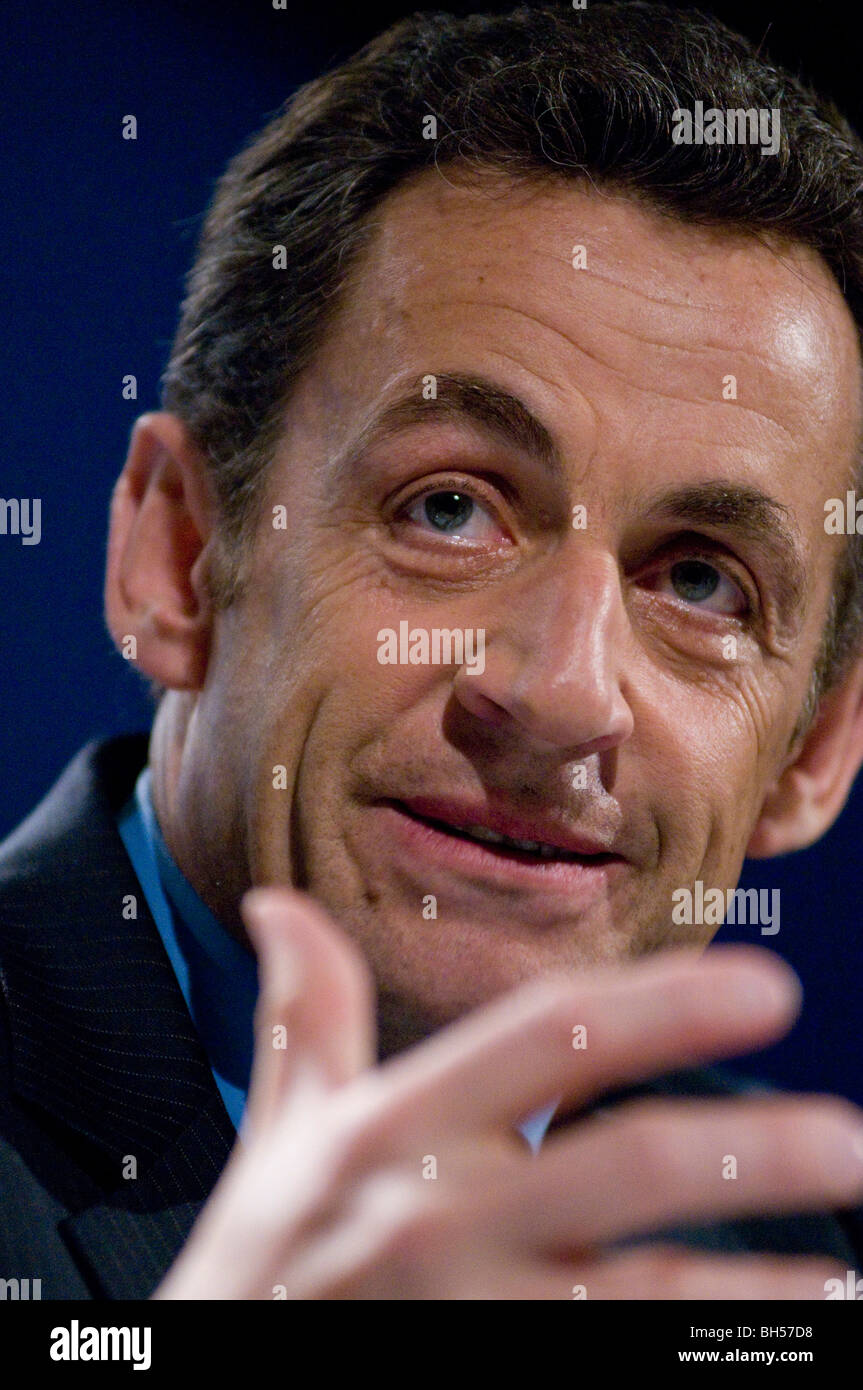 French President Nicolas Sarkozy Photo by Julio Etchart Stock Photo - Alamy