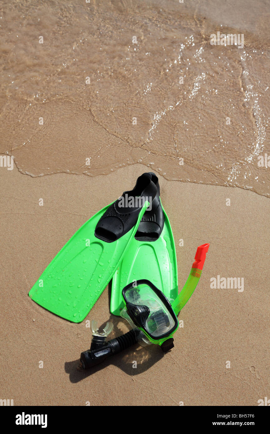 flippers and a mask Stock Photo - Alamy