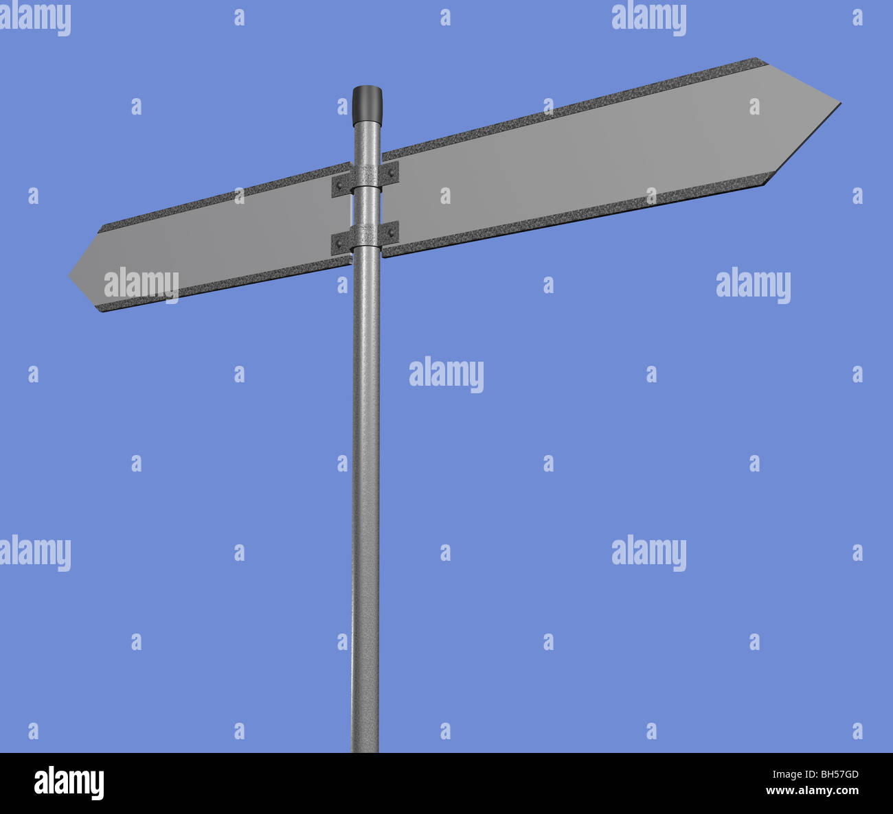 Blank signpost path included Stock Photo - Alamy