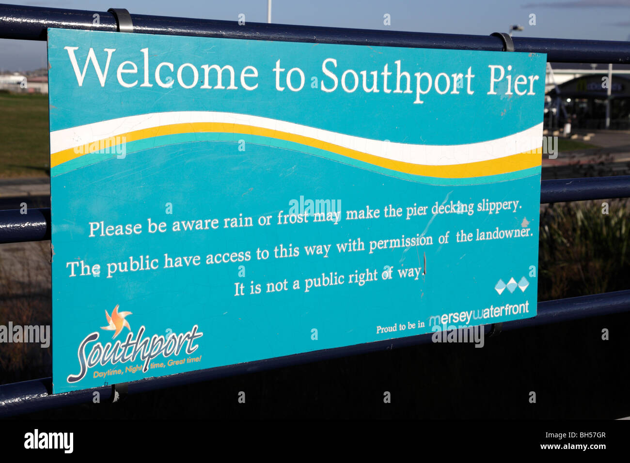 welcome to southport pier sign the second longest in the uk southport ...