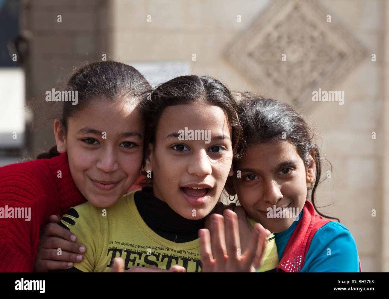 three young girls, Cairo Egypt Stock Photo - Alamy