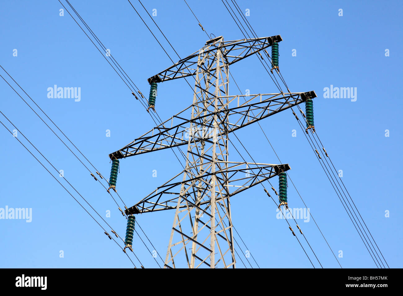 electricity pylon queens drive nottingham england uk Stock Photo - Alamy