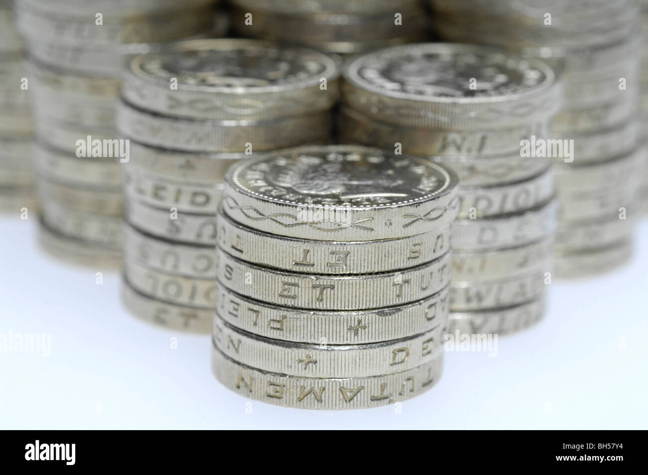 Two piles of money hi-res stock photography and images - Alamy