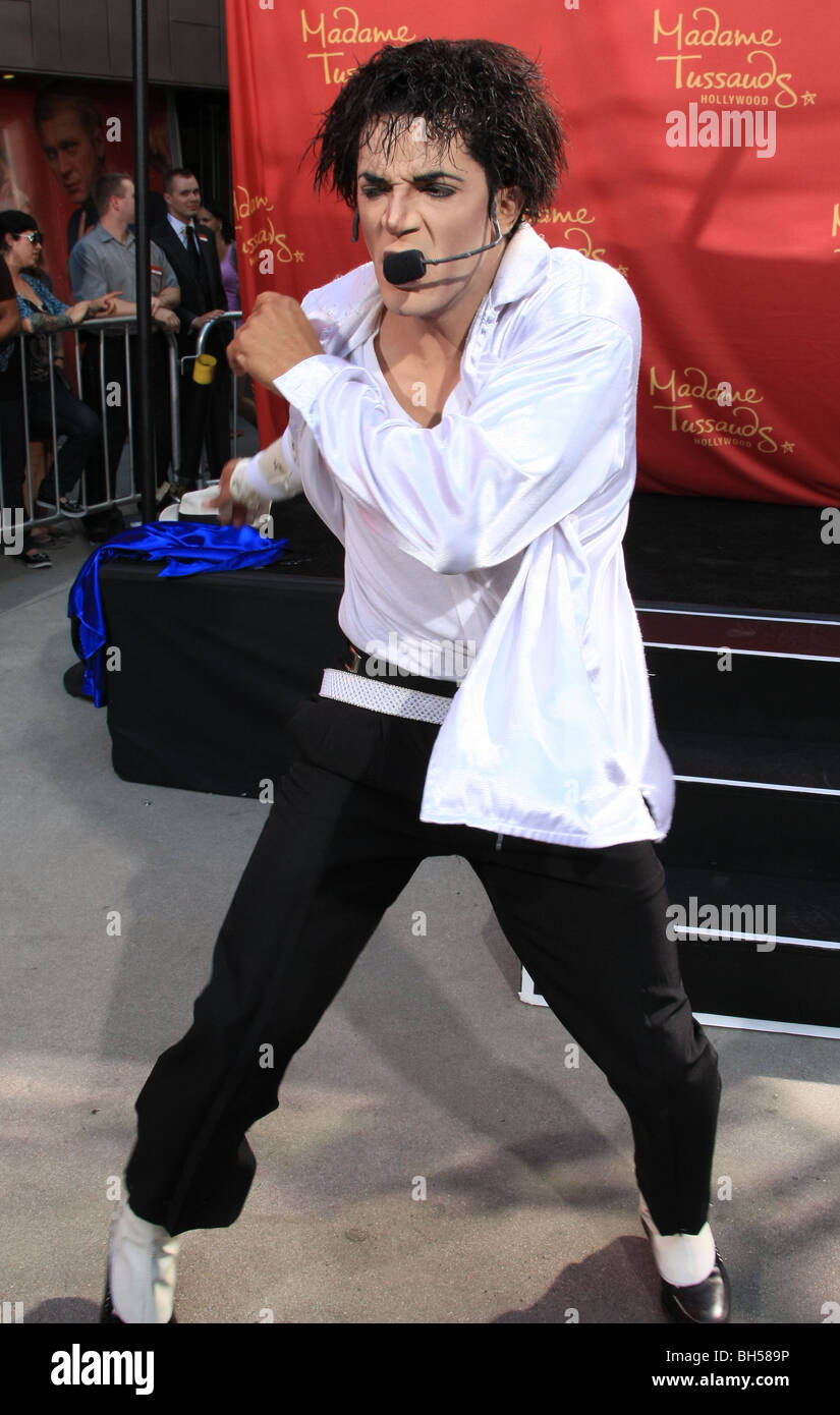 JOBY ROGERS WAX FIGURE OF MICHAEL JACKSON AT MADAM TUSSAUDS UNVEILING ...