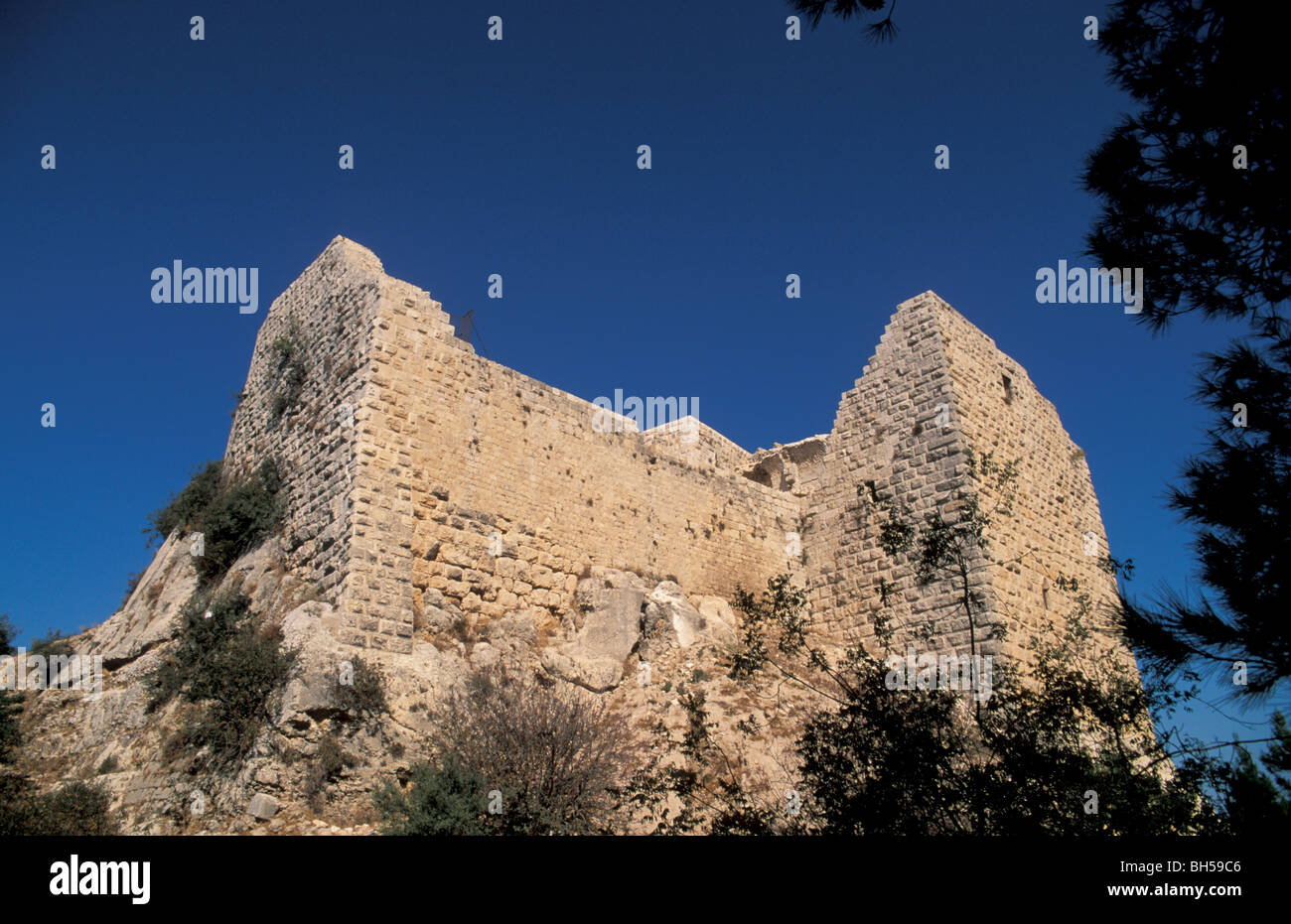 Jordan, Ajlun Fortress Stock Photo - Alamy