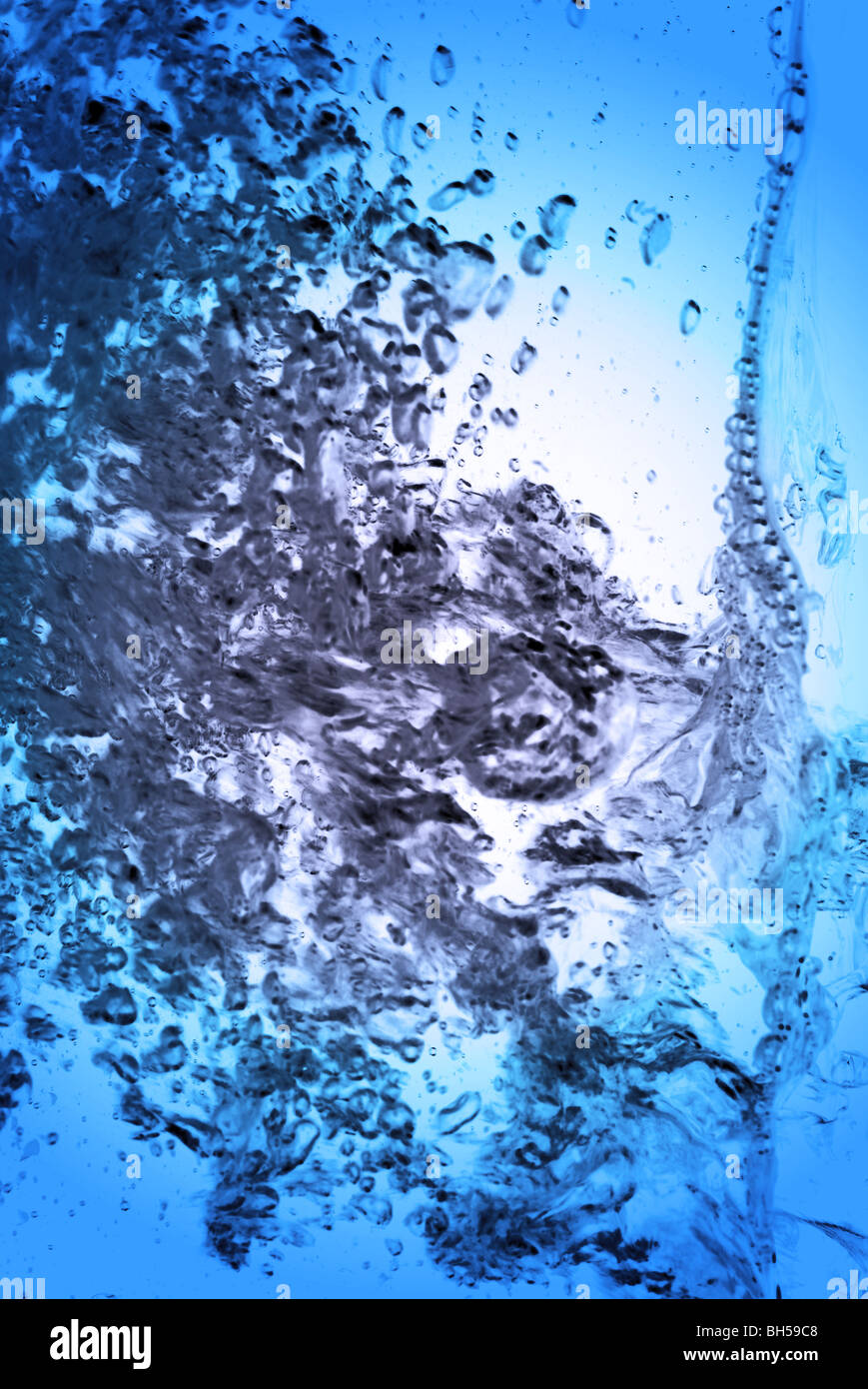 The abstract water splash background Stock Photo - Alamy