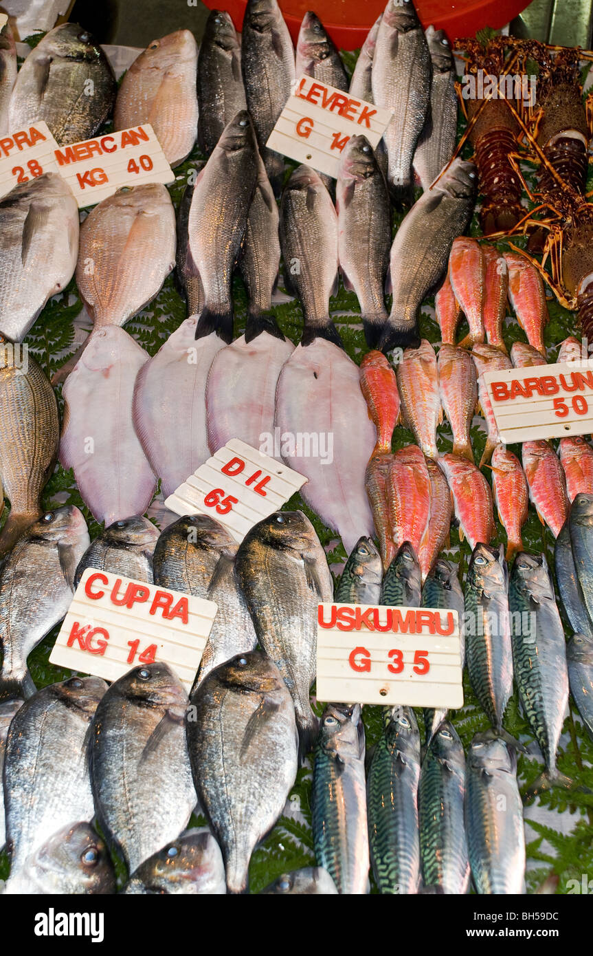 Fish Market at Eminonu Istanbul Turkey Stock Photo - Alamy