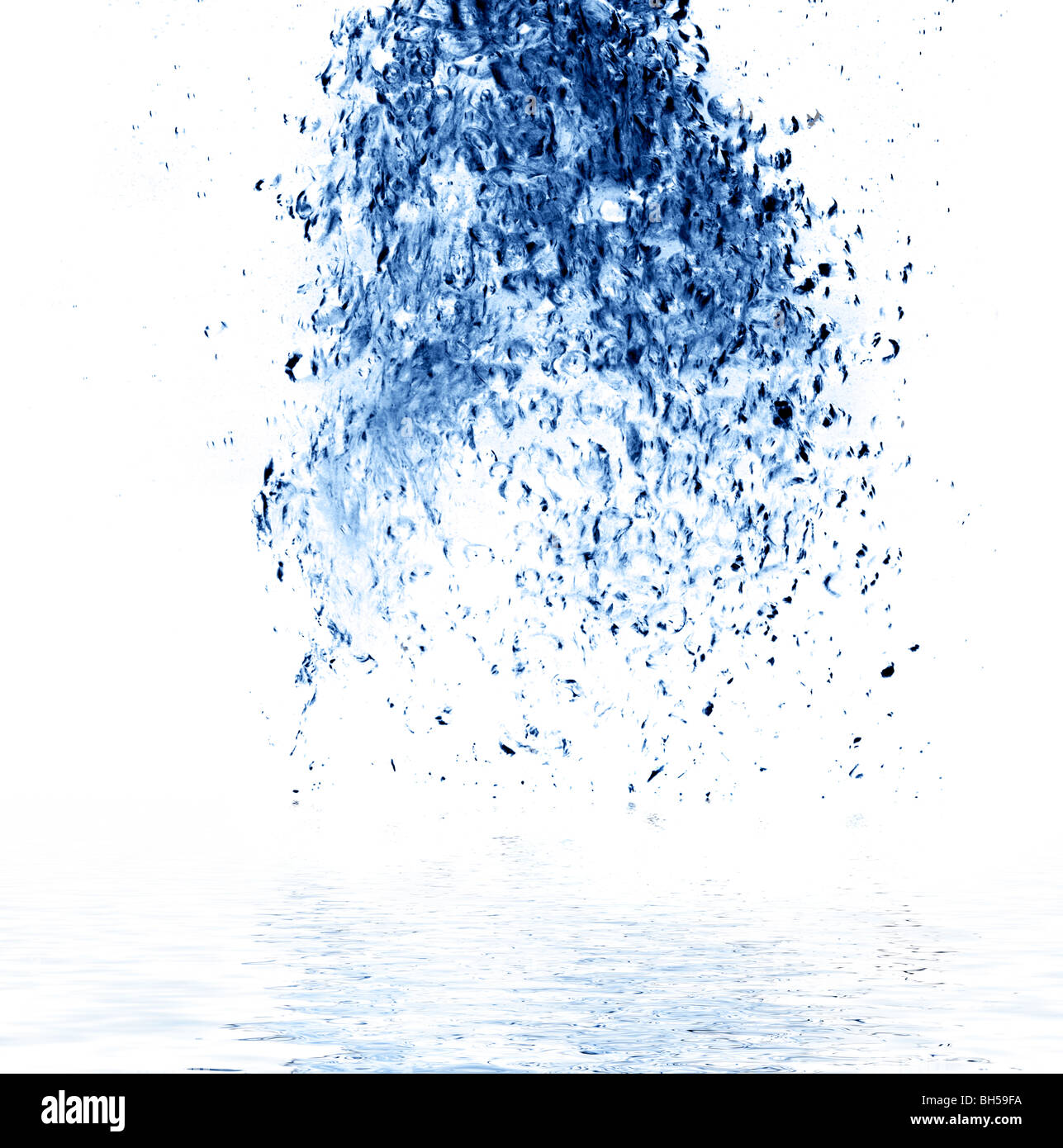 The abstract water splash background Stock Photo - Alamy