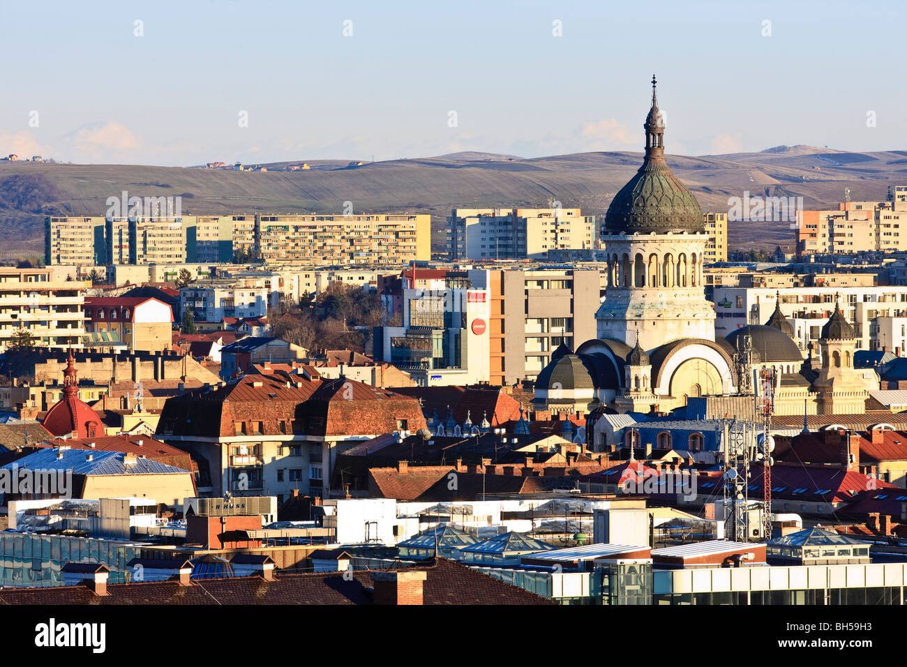 Cityscape of Cluj-Napoca (Romania) historic downtown Stock Photo - Alamy